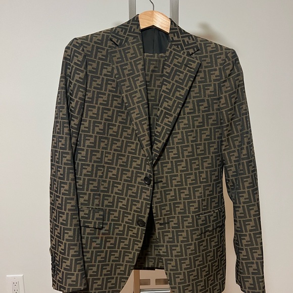 Fendi | Suits & Blazers | Fendi Monogram Suit | Poshmark